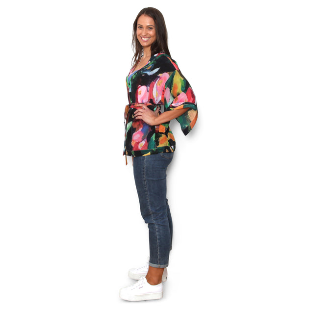 Blossom - 100% Natural Silk Chiffon Kimono – The Artists Label